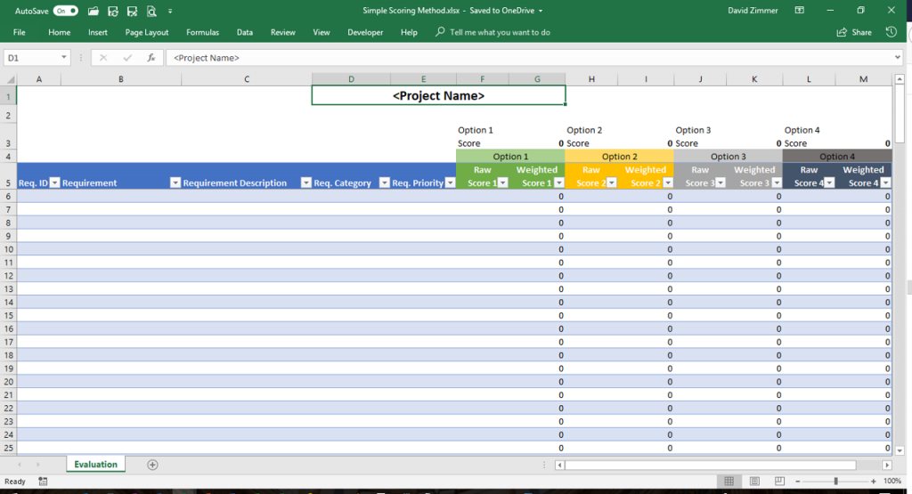 What Is The Weighted Scoring Method Expanded Project Management Glossary